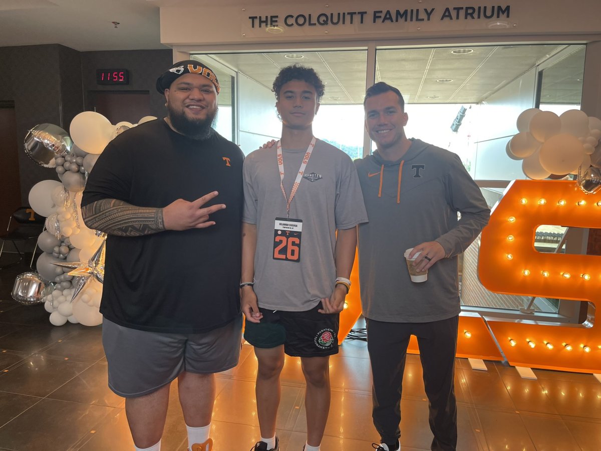 Helaman Casuga Recaps Camping With Tennessee Football - Sports Illustrated Tennessee Volunteers ...