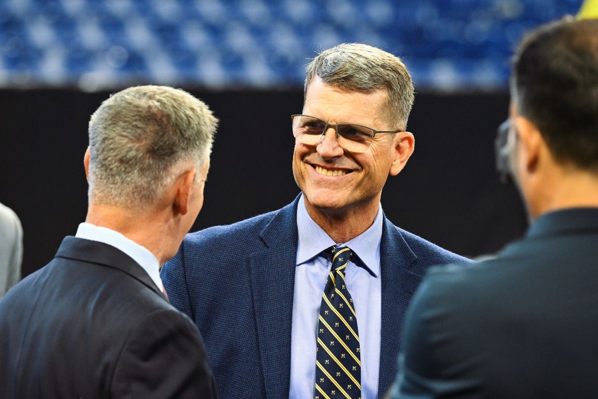 Jim Harbaugh, Michigan Football In Pads, The Deepest Roster, NCAA ...