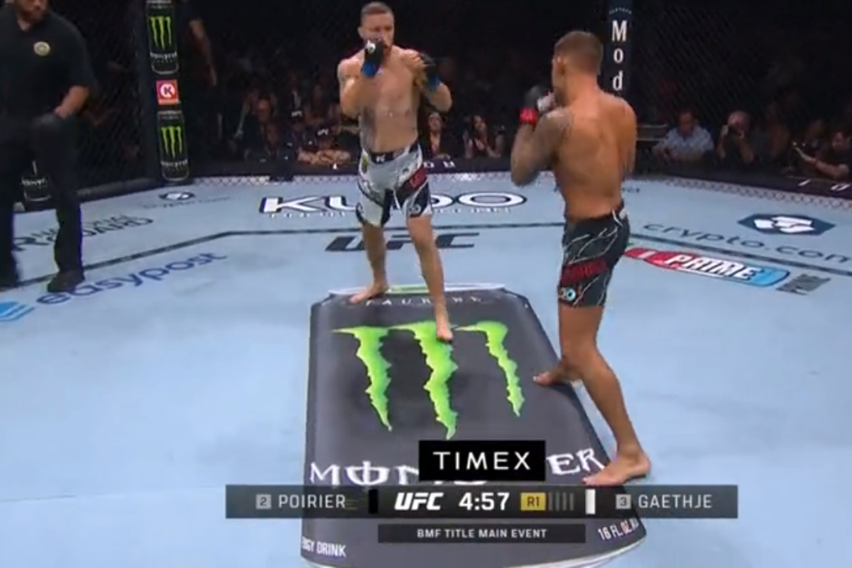VIDEO: Justin Gaethje Sleeps Dustin Poirier With Head Kick At UFC 291 ...