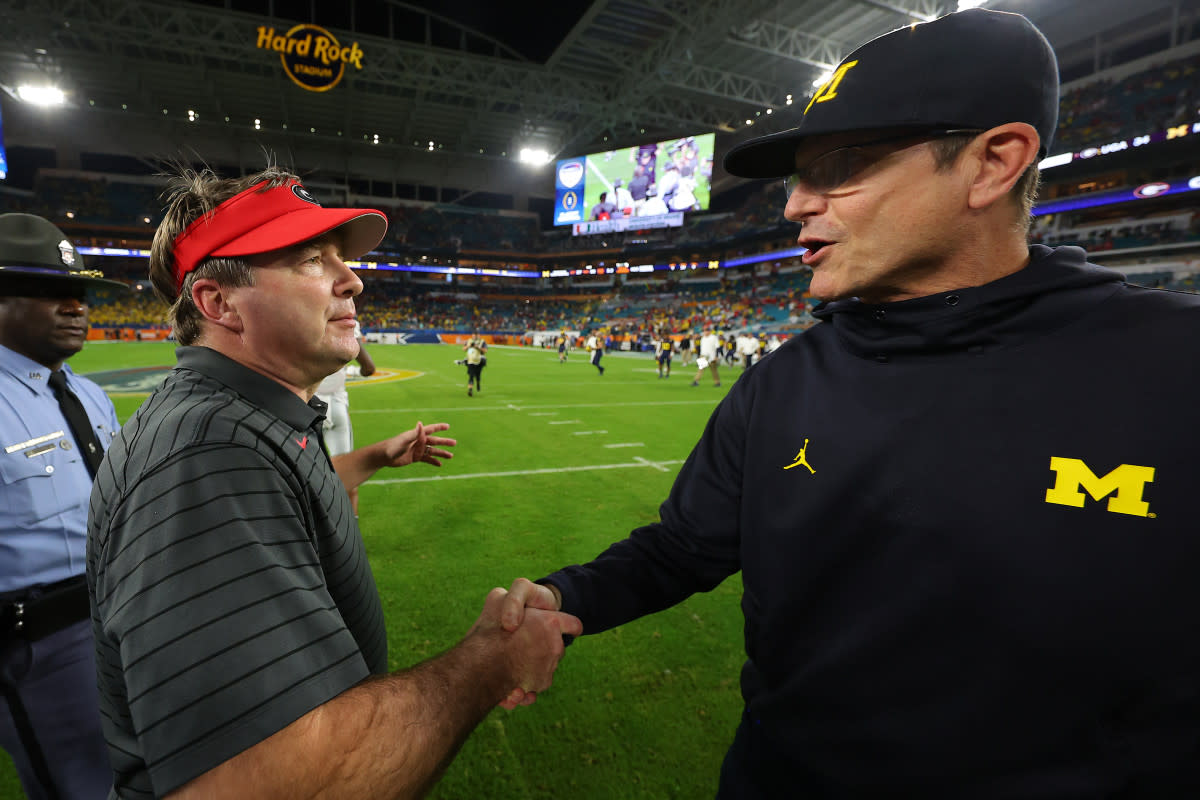 Michigan's Jim Harbaugh Claims Wolverines Will Break Georgia Football's NFL Draft Record ...