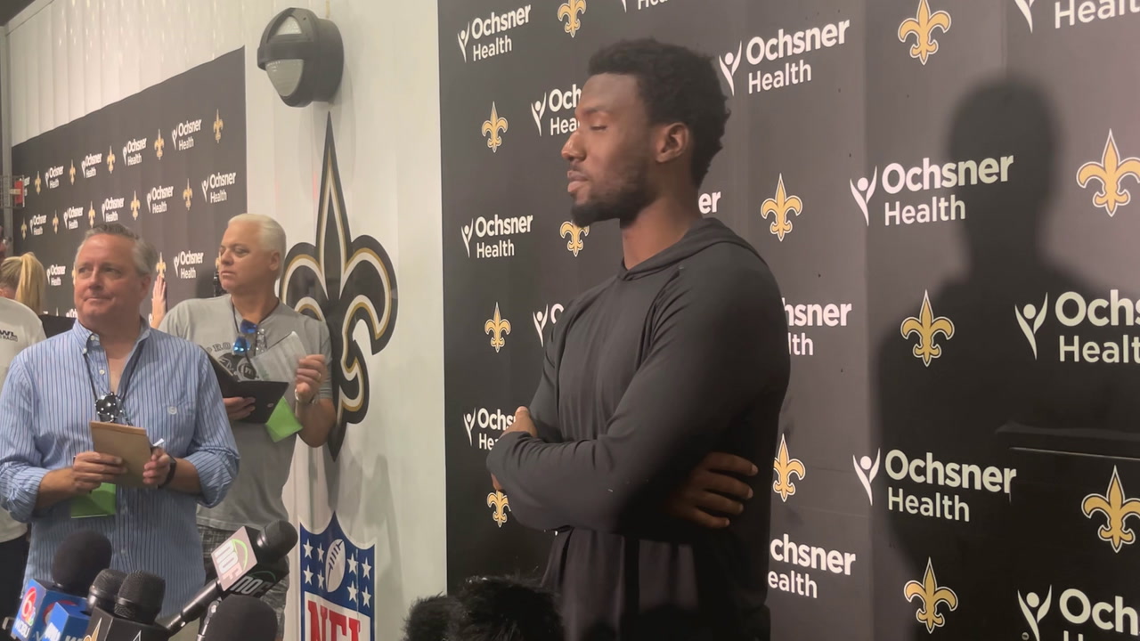 Bryan Edwards Interview - Saints Training Camp, Day 7 - Sports ...