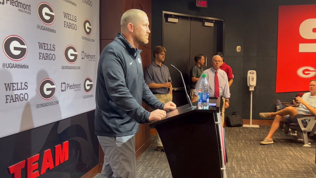 Glenn Schumann Press Conference Before 2023 Season for Georgia Football ...