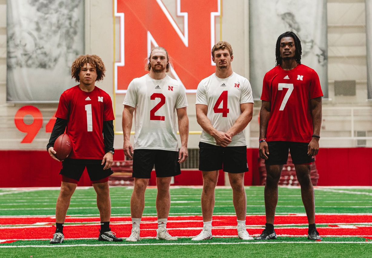 Nebraska Football Unveils First Single Digit Jerseys New Tradition Nebraska Football Unveils First Single Digit Jerseys New Tradition