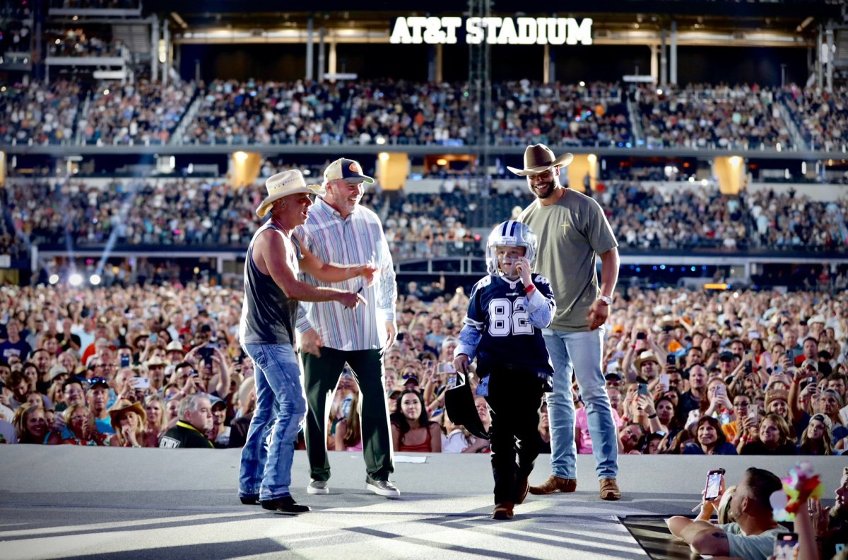LOOK: Dak Prescott Leads Dallas Cowboys Fun at Kenny Chesney Concert ...