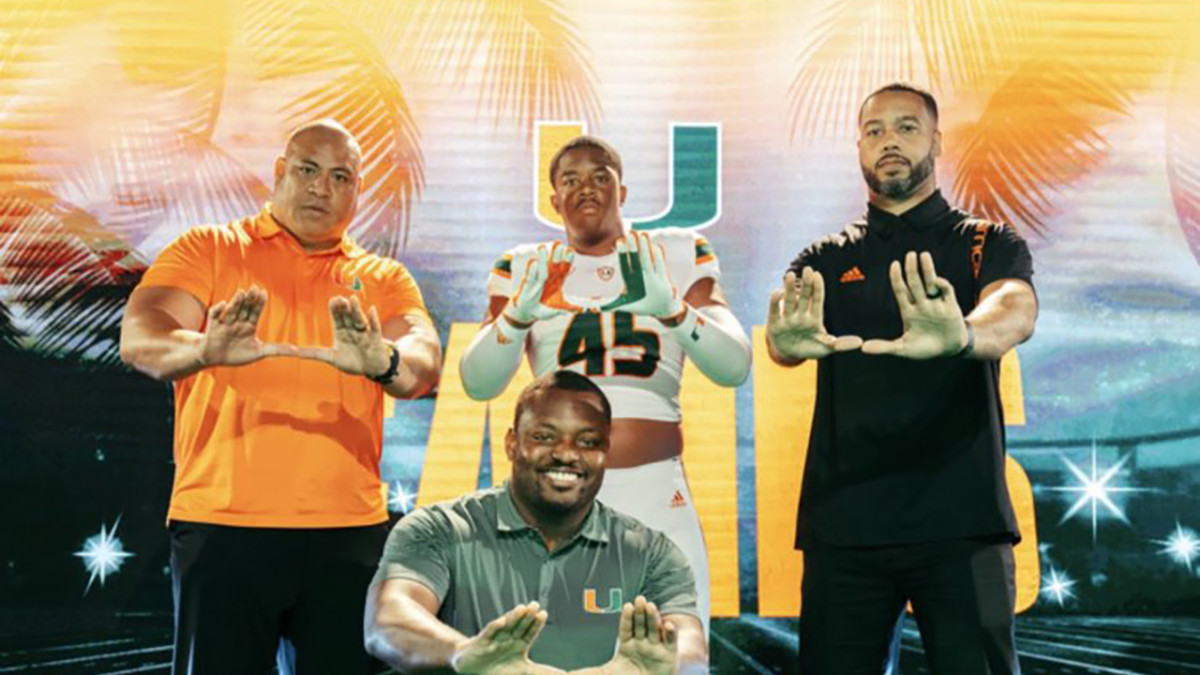 DL Darron Reed 'Loved the Energy' On Miami Hurricanes Official Visit ...