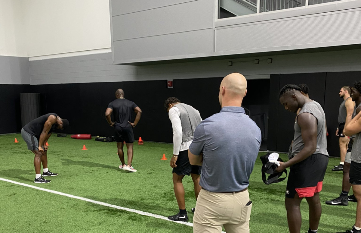 Justin Houston Works Out with Georgia Football - Sports Illustrated ...