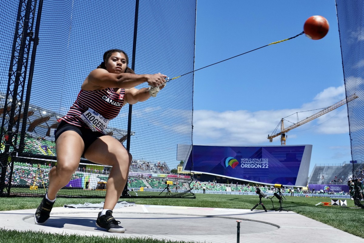 World T&F Championships: Camryn Rogers Wins Silver Medal in Hammer ...