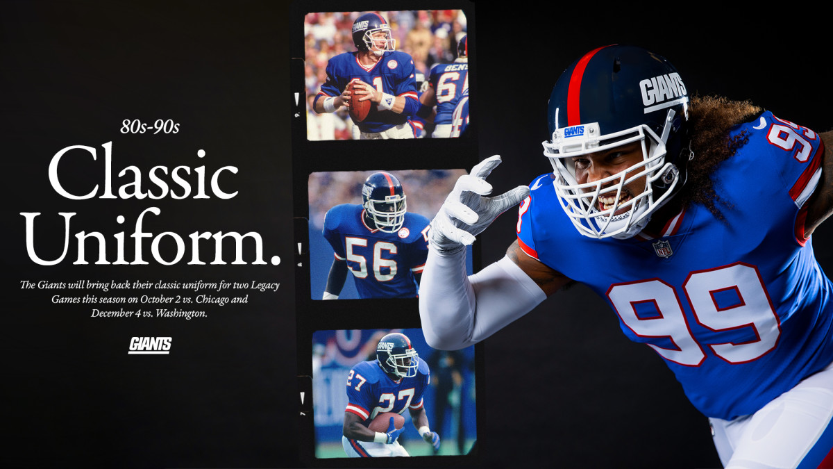 New York Giants Unveil 2022 Season Uniform Schedule - Sports ... New York Giants Unveil 2022 Season Uniform Schedule - Sports ...