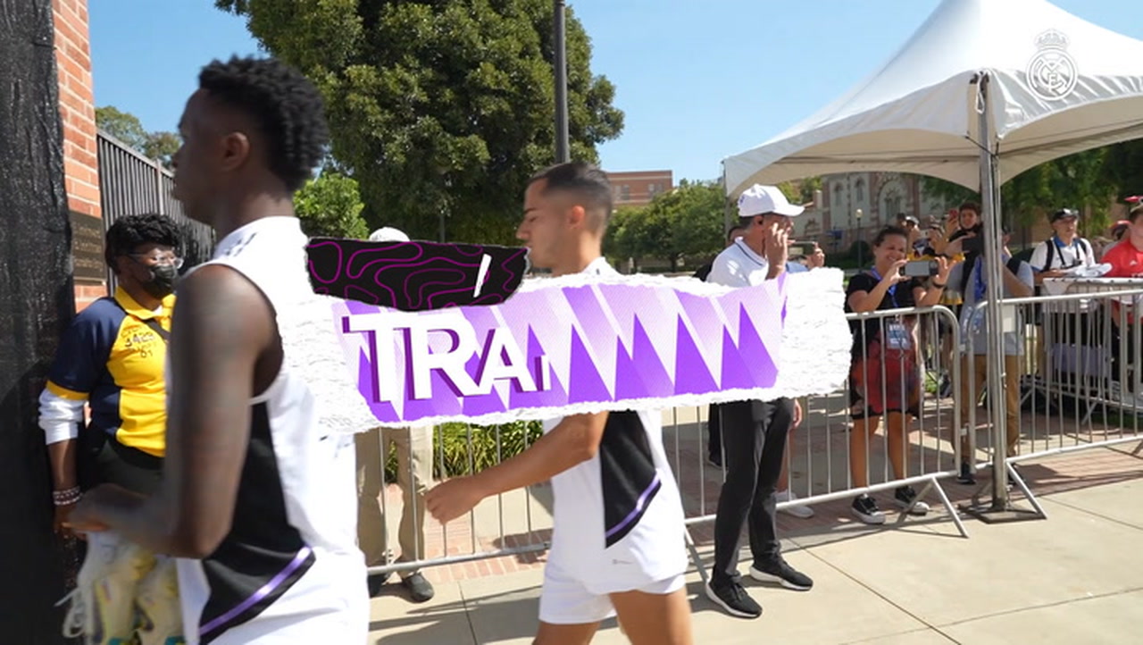Vinicius Jr. and Real Madrid in the first day's training in Los Angeles ...