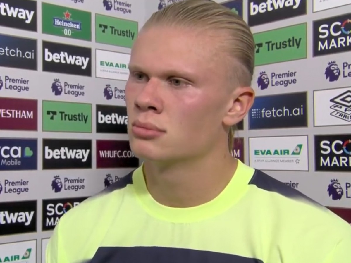 Erling Haaland swears twice in Sky Sports Interview - Futbol on FanNation