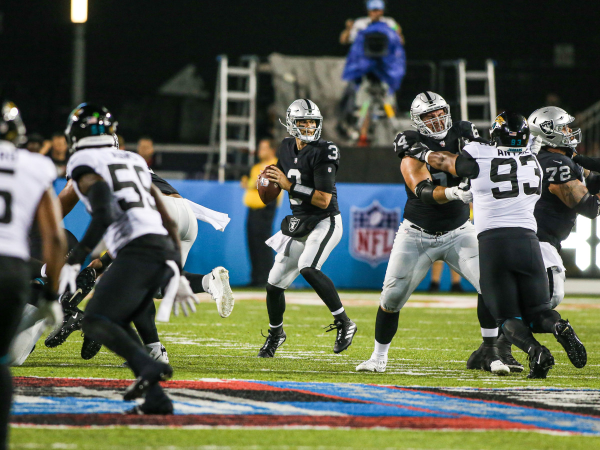 Jarrett Stidham spoke on his first experiences as a Las Vegas Raider - Sports Illustrated Las ...