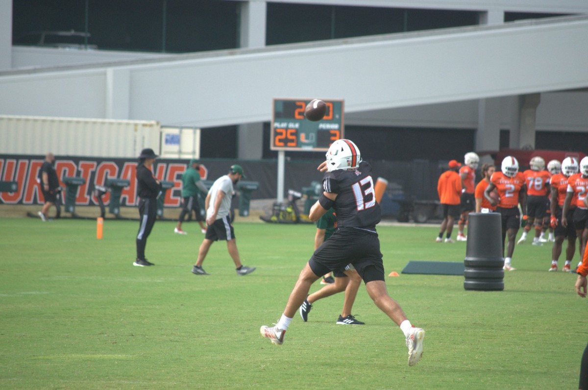 Miami Hurricanes Quarterback Controversy: Tyler Van Dyke or Jake Garcia ...