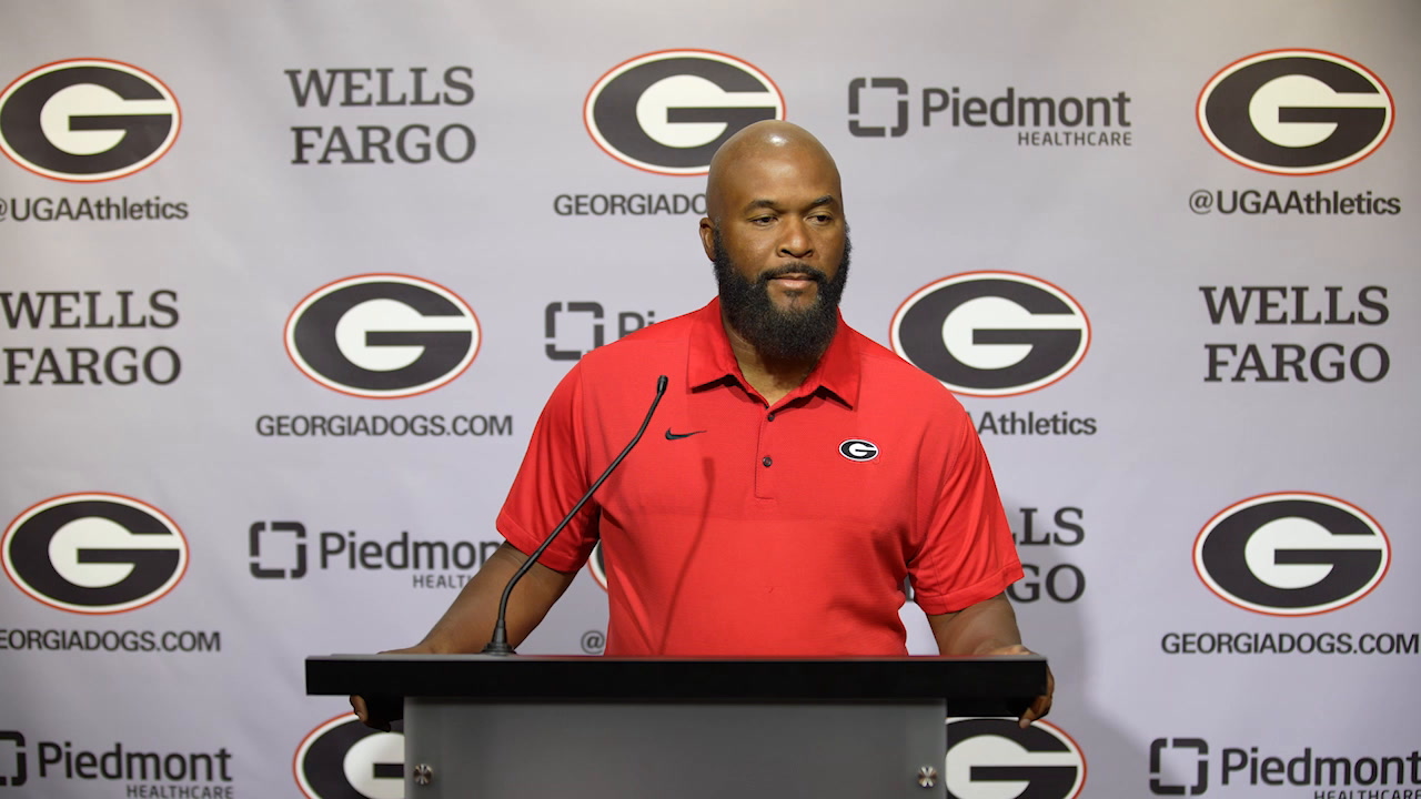 Georgia Football RB Coach Dell McGee Press Conference Prior to 2022 ...
