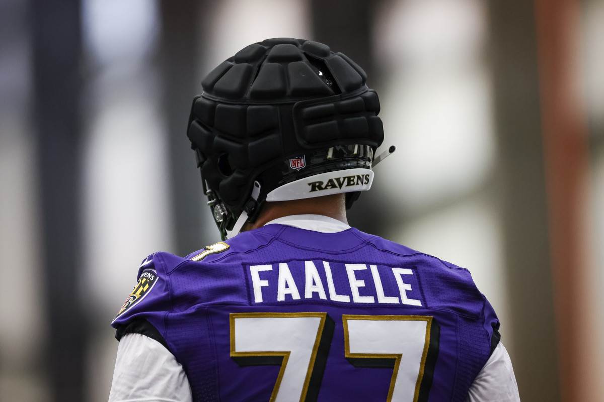 Ravens Rookie Daniel Faalele Adjusts to NFL, Maryland Humidity - Sports ...
