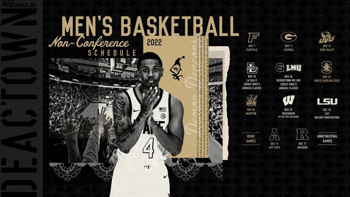 Wake Forest Men's Basketball 2022-23 Non-Conference schedule - Sports ...