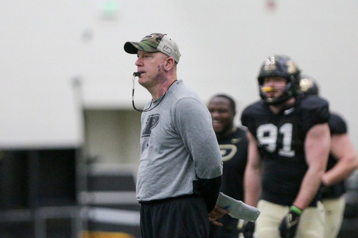 Purdue Coach Jeff Brohm Gives Injury Update Ahead of Matchup With Penn ...