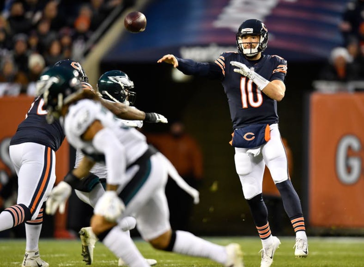 Mitchell Trubisky sets Bears record, comes up short of first playoff ...
