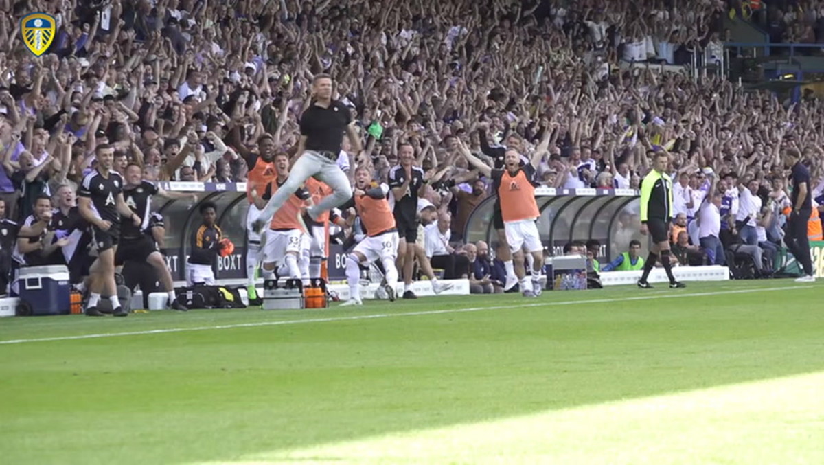 Bench cam: Jesse Marsch goes wild as Leeds beat Chelsea - Soccer ...