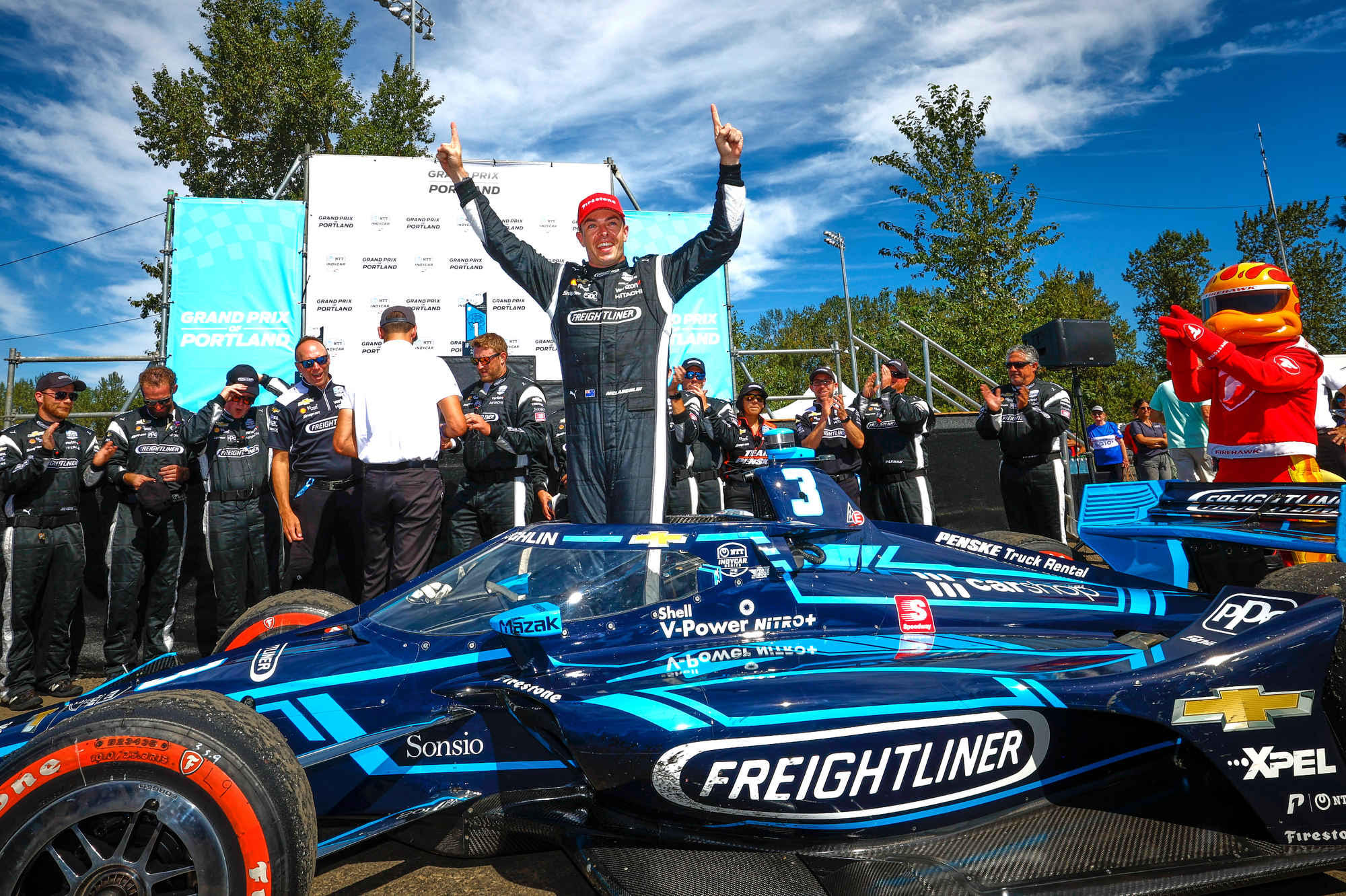 IndyCar: Everything comes up roses for Team Penske's McLaughlin at ...