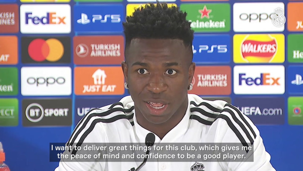 Vinicius Jr.: 'I want to continue improving and give my all for the ...