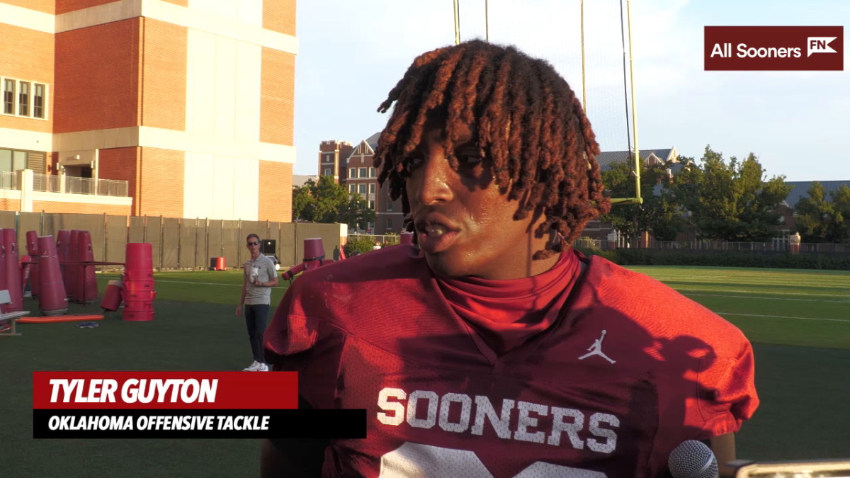 WATCH: Oklahoma OT Tyler Guyton Interview - Sports Illustrated Oklahoma ...