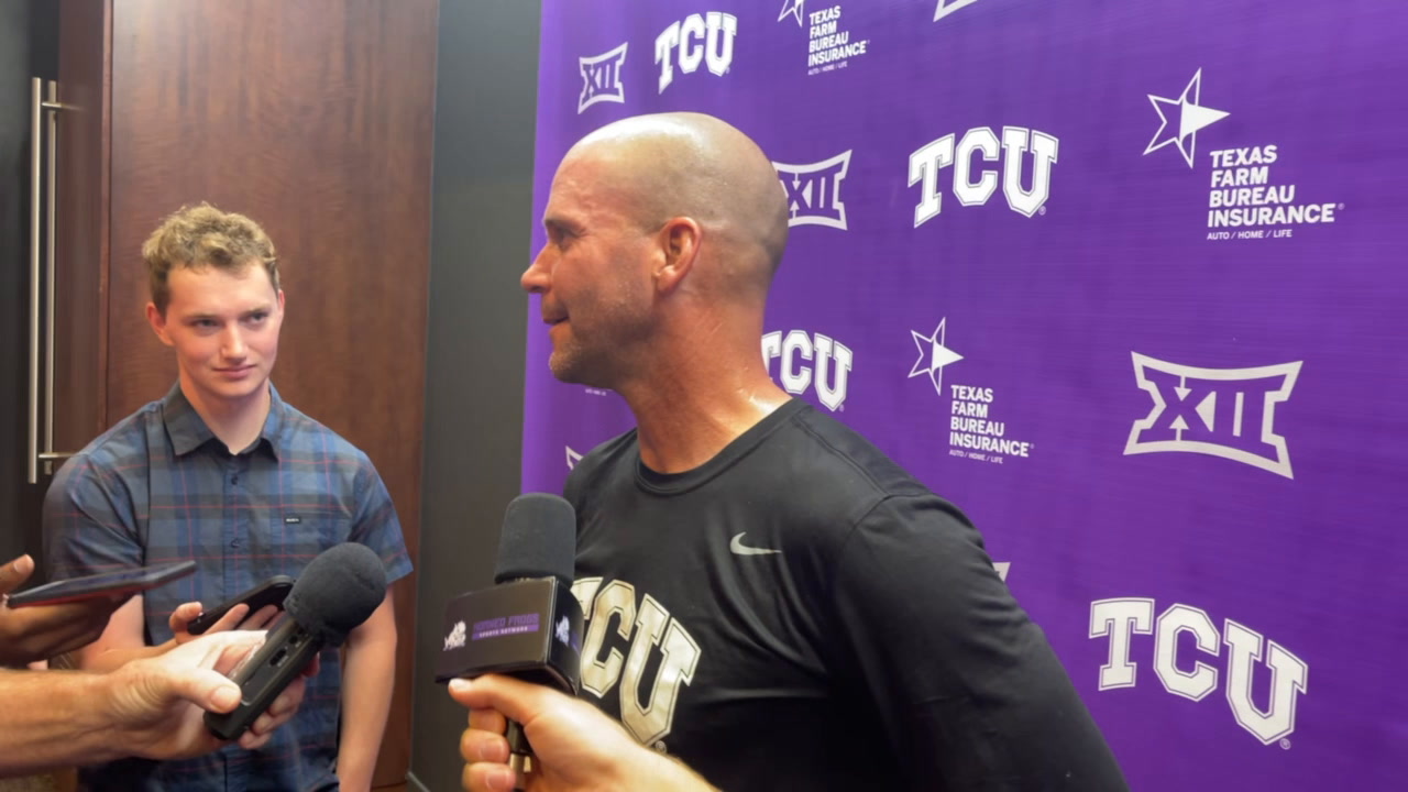 Watch! DC Gillespie Speaks To Media Prior To Tarleton Game - Sports Illustrated TCU Killer Frogs ...