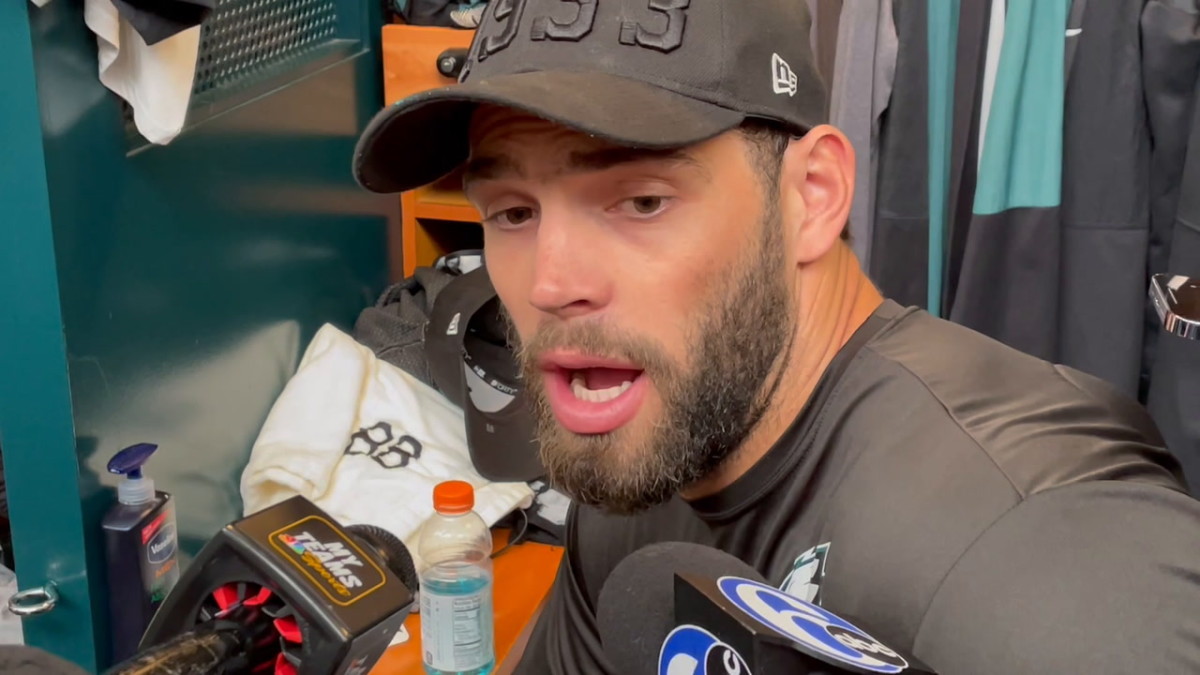 Philadelphia Eagles Dallas Goedert at Ground Zero on Eve of Season of ...