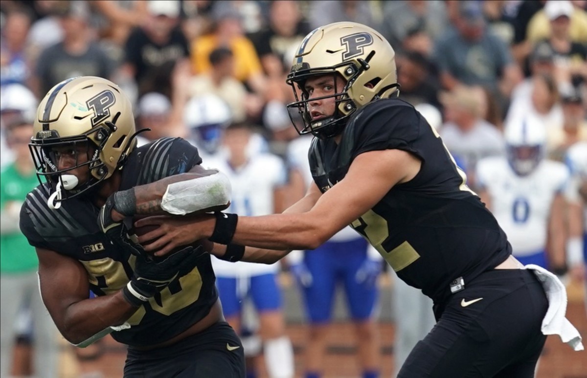 Purdue Quarterback Aidan O'Connell Out vs. Florida Atlantic, Austin ...