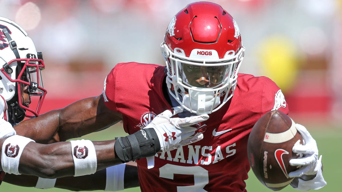 Razorbacks coach Sam Pittman looking to expand size of receiver ...