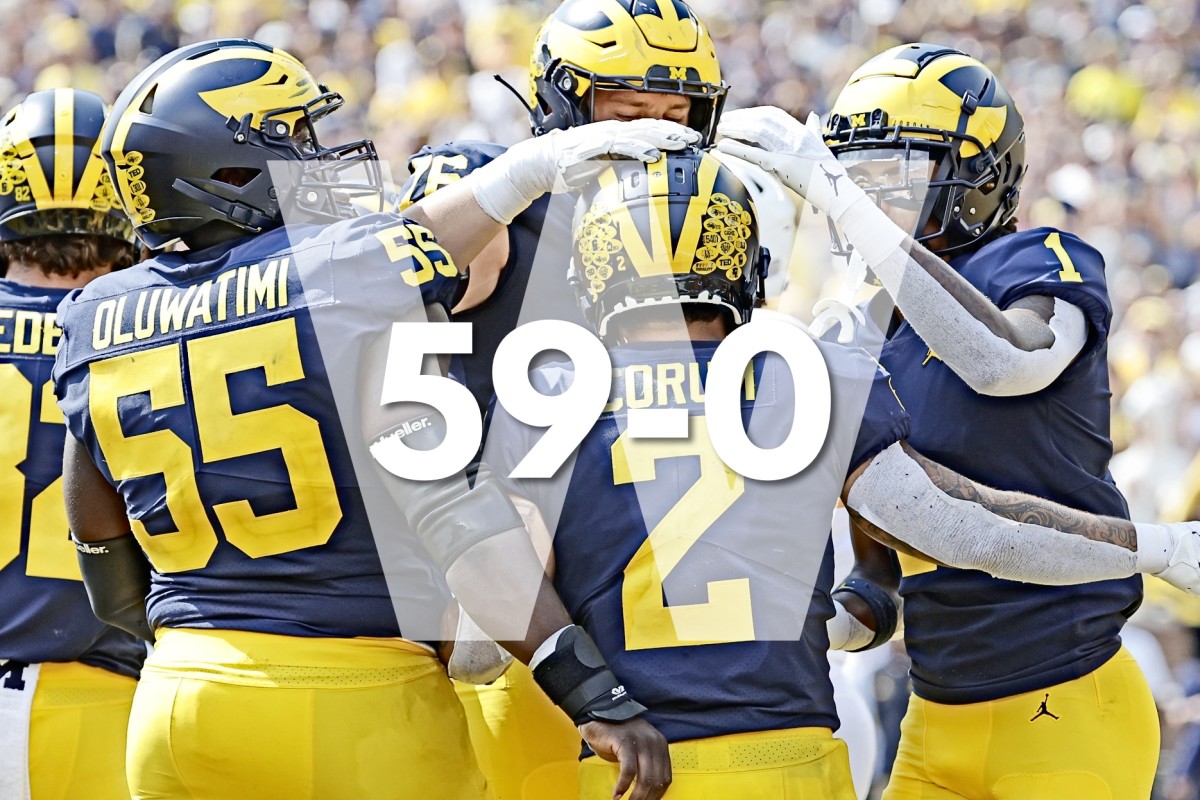 Michigan Football Postgame: Wolverines Roll UConn, Blake Corum Goes Off ...