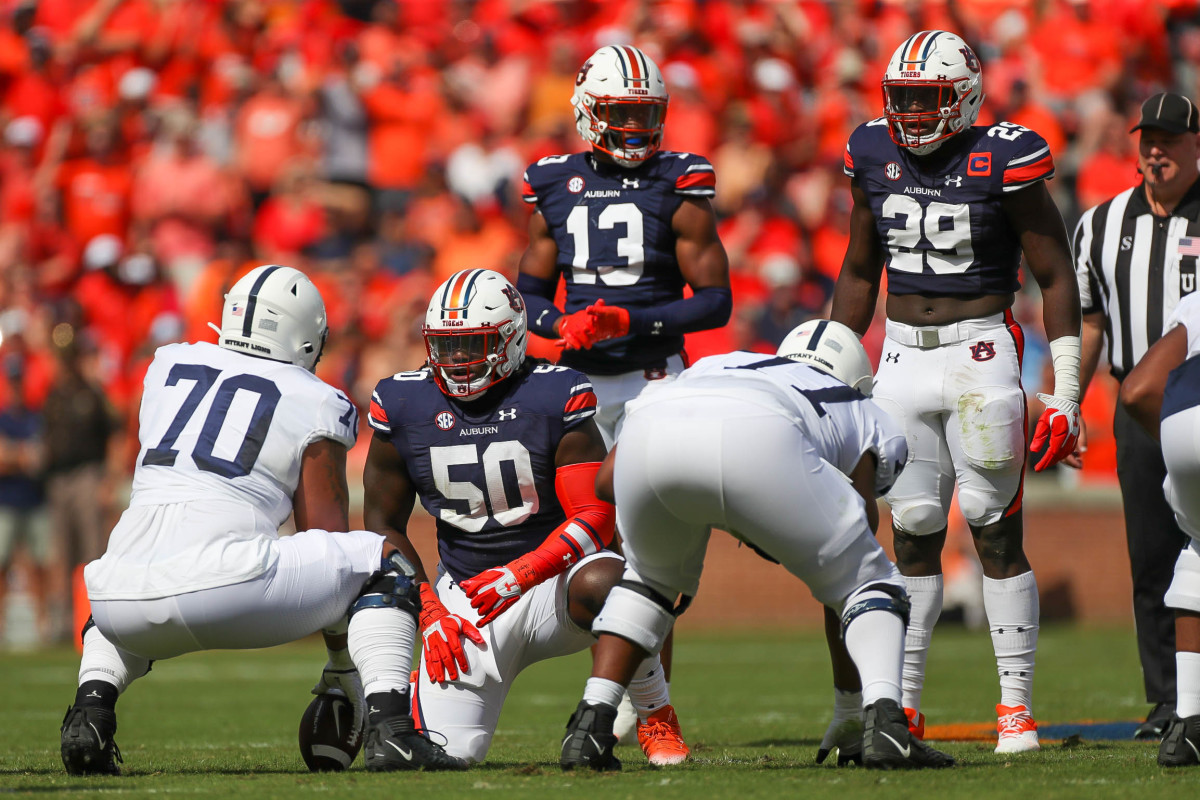 Auburn's defensive PFF grades vs Mississippi State - Sports Illustrated ...