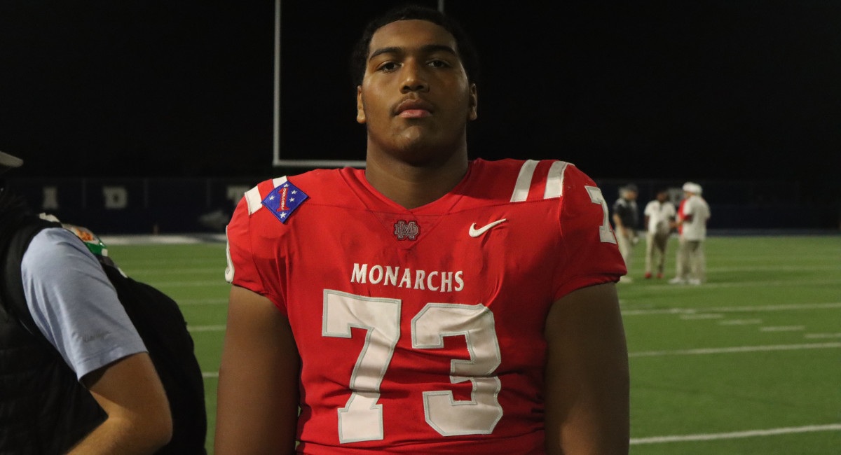 Mater Dei Offensive Line Recruit Brandon Baker Talks Booming ...