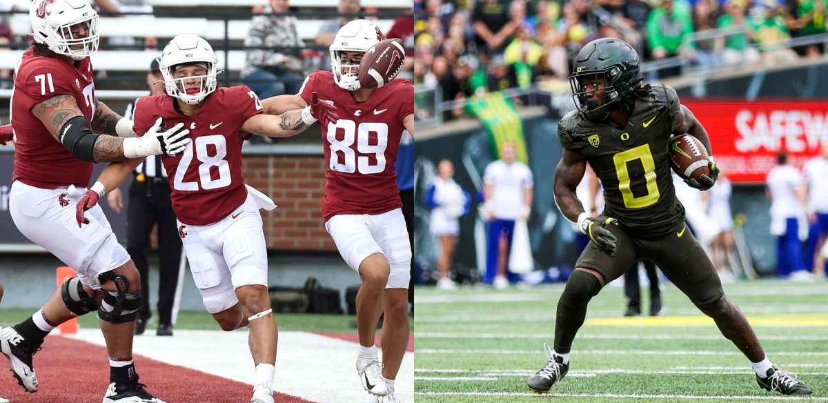 Oregon Ducks Football vs. Washington State Cougars Final Score ...