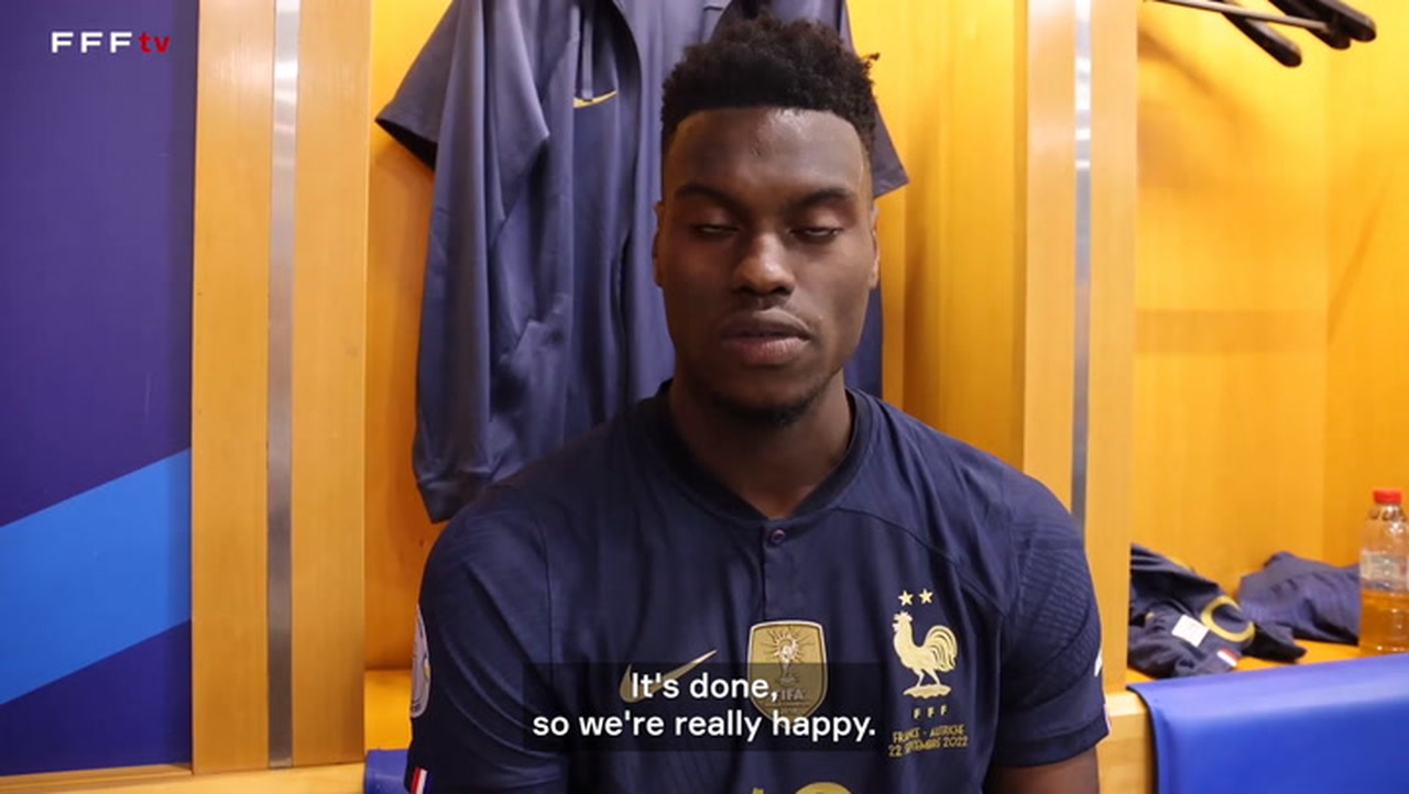 Badiashile on his first international game for France - Soccer ...