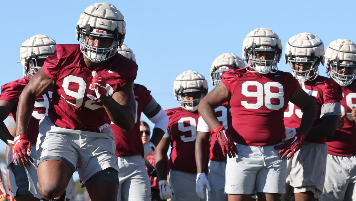 Photos and Video from Alabama Football's First Practice of Arkansas ...