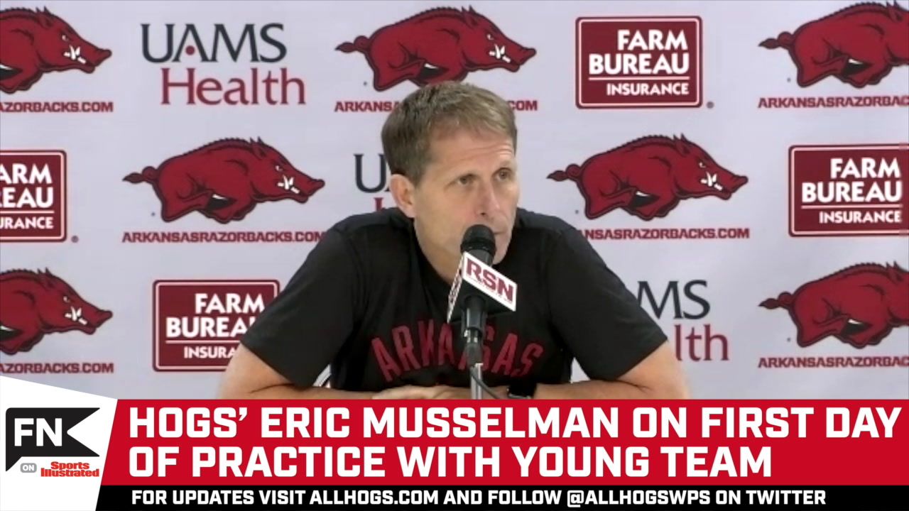 Hogs Coach Eric Musselman Before First Practice - Sports Illustrated ...