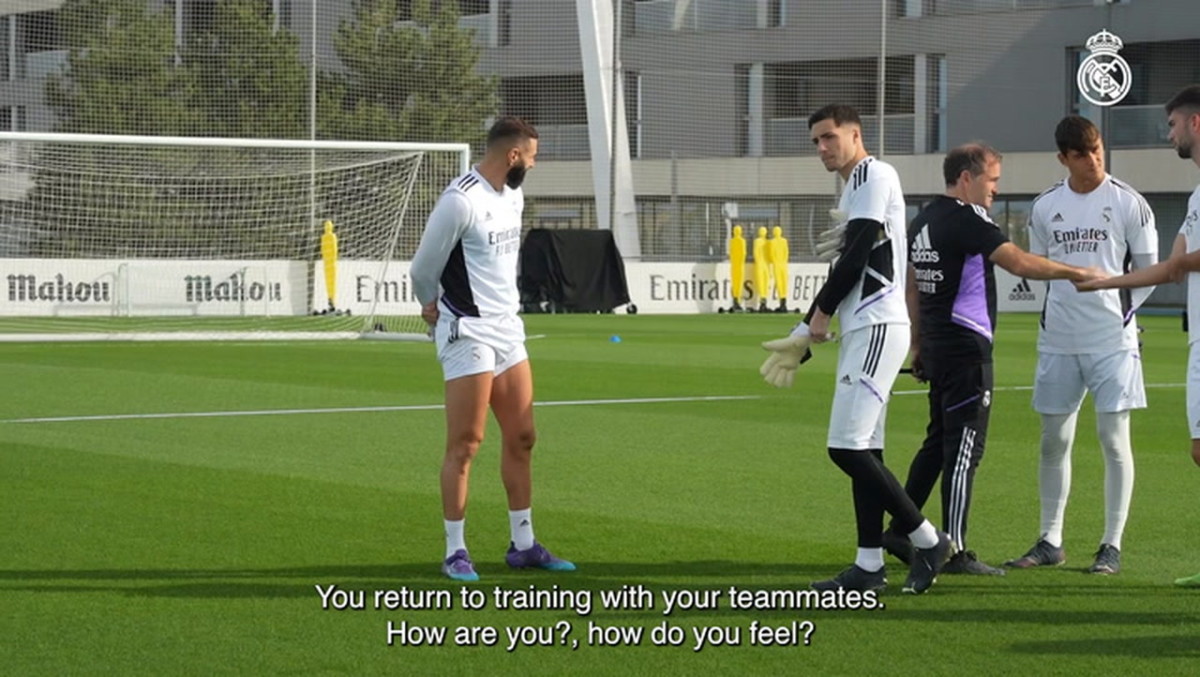 Benzema: 'I'm happy to be back with the team' - Soccer - OneFootball on ...