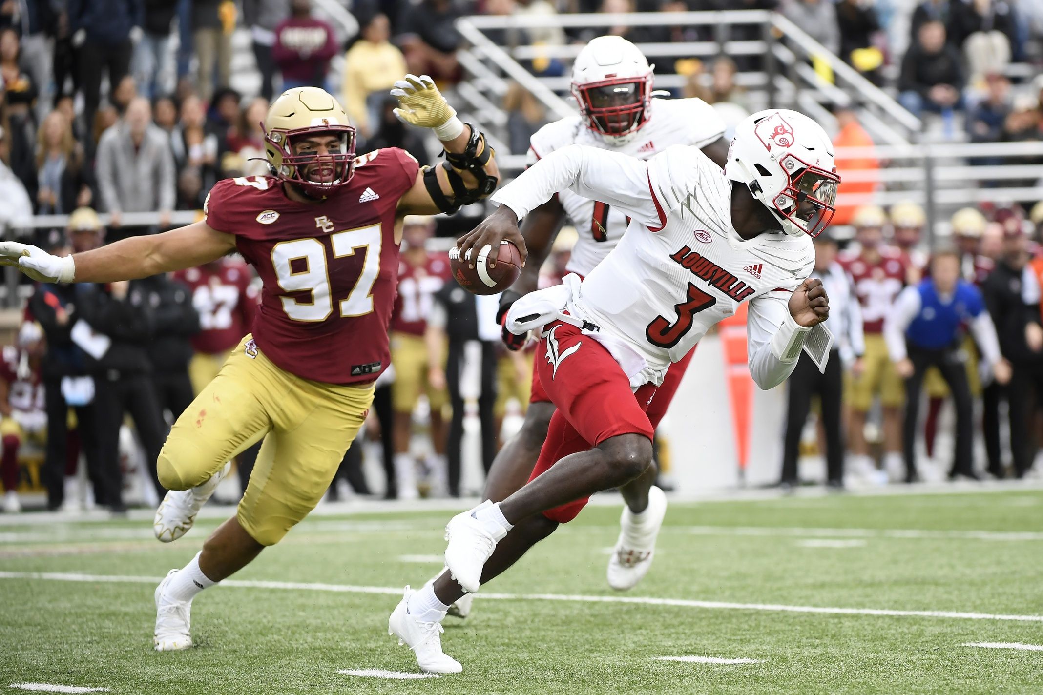 Louisville Quarterback Malik Cunningham Injured Late at Boston College ...