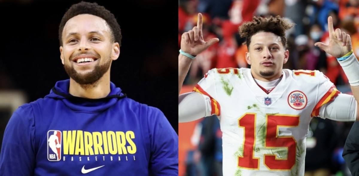 Steph Curry and Patrick Mahomes Share Fun Exchange - Inside the Warriors