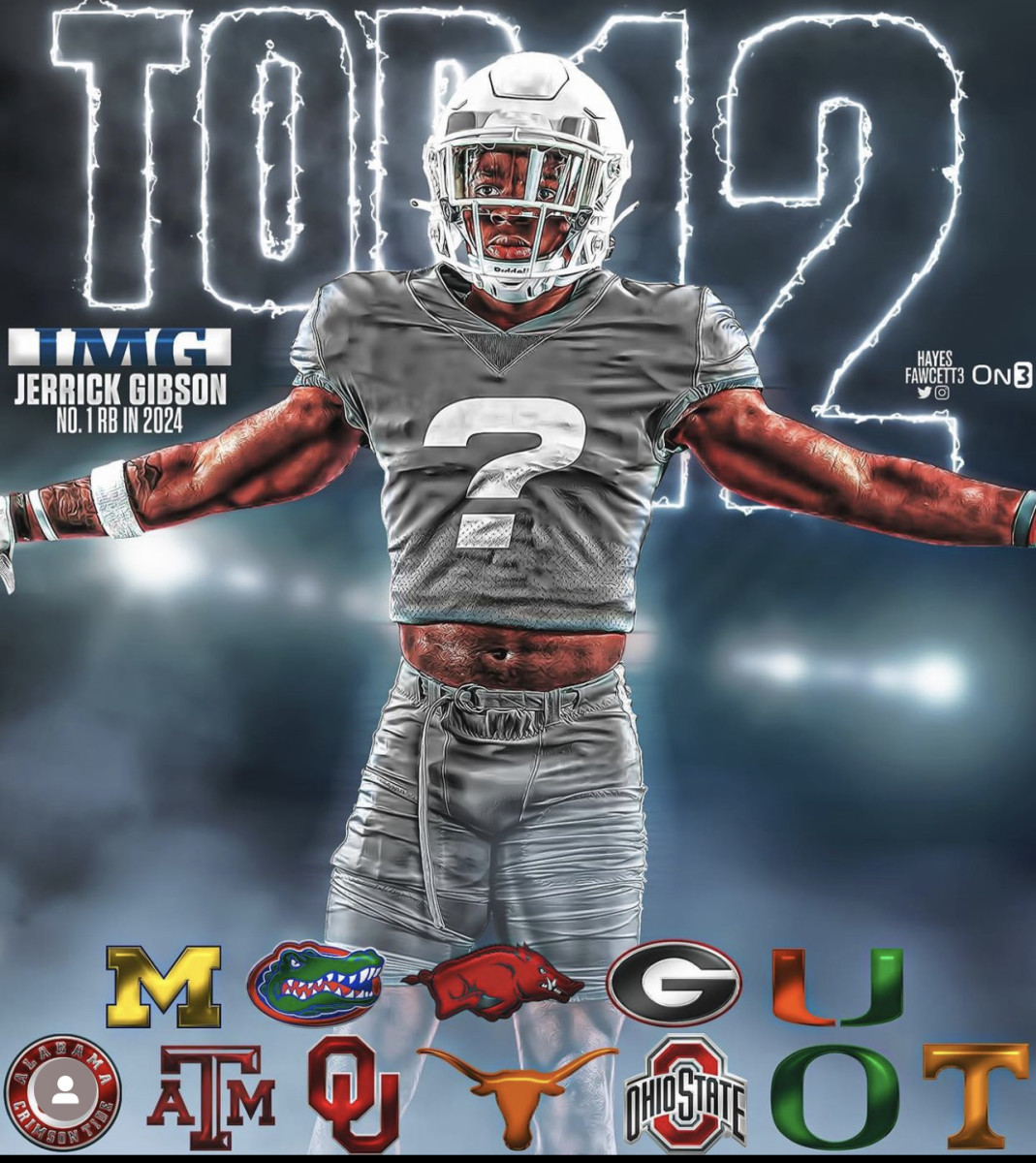 Elite RB Jerrick Gibson Includes Tennessee Vols Among List of Favorites ...