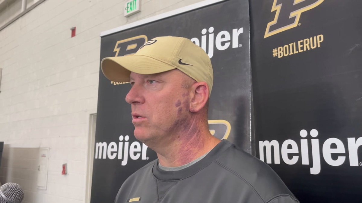 Purdue Coach Jeff Brohm Gives Final Thoughts Before Road Trip to ...