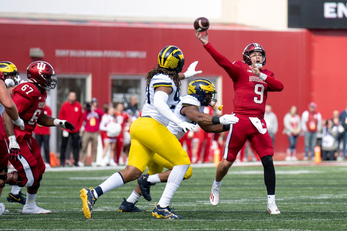 What Quarterback Connor Bazelak Said After Indiana's Loss to Michigan ...