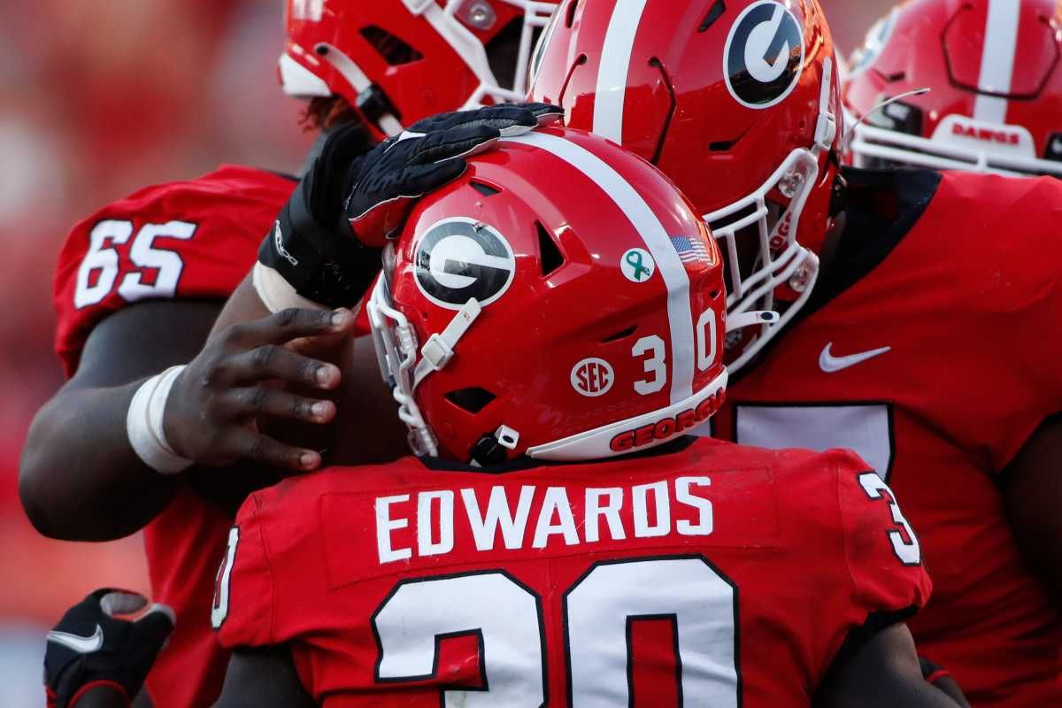 Daijun Edwards Arrived vs Auburn for Georgia Football - Sports ...