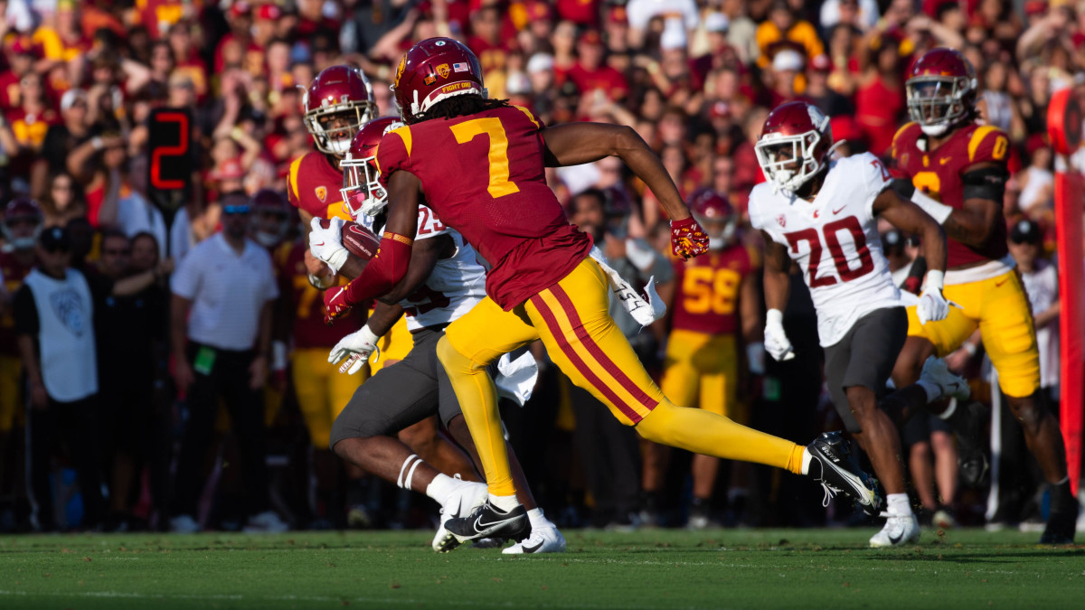 Look: Best photos from USC Trojans' win over Washington State Cougars ...