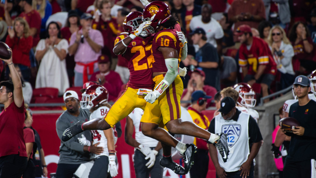 Look: Best photos from USC Trojans' win over Washington State Cougars ...