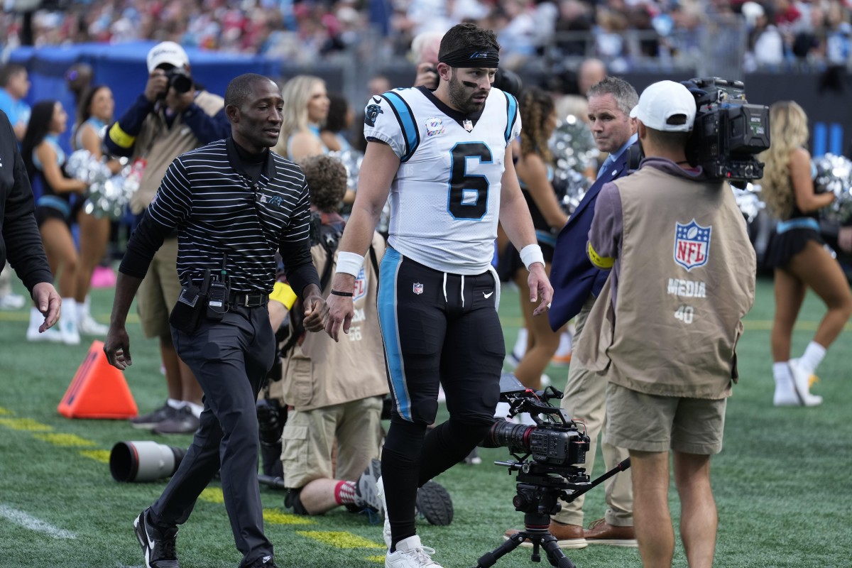 Carolina Panthers QB Baker Mayfield Expected to Miss Time with Ankle ...