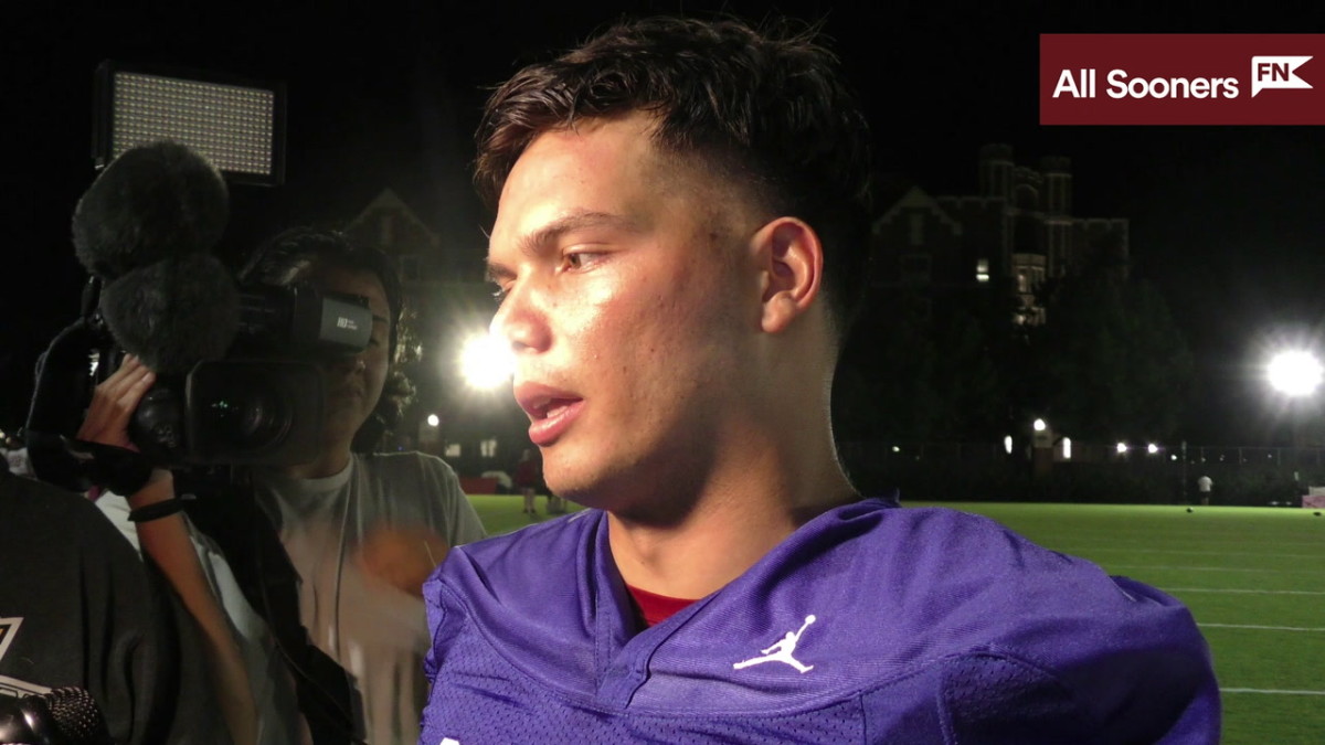 WATCH: Oklahoma QB Dillon Gabriel Interview - Sports Illustrated ...