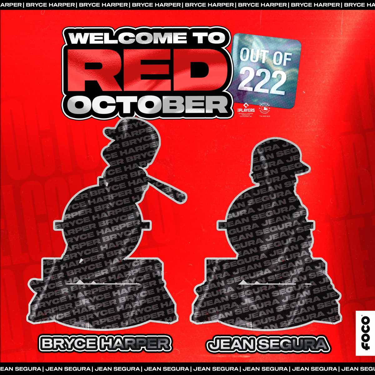 New Phillies 'Red October' Bryce Harper and Jean Segura Bobbleheads ...
