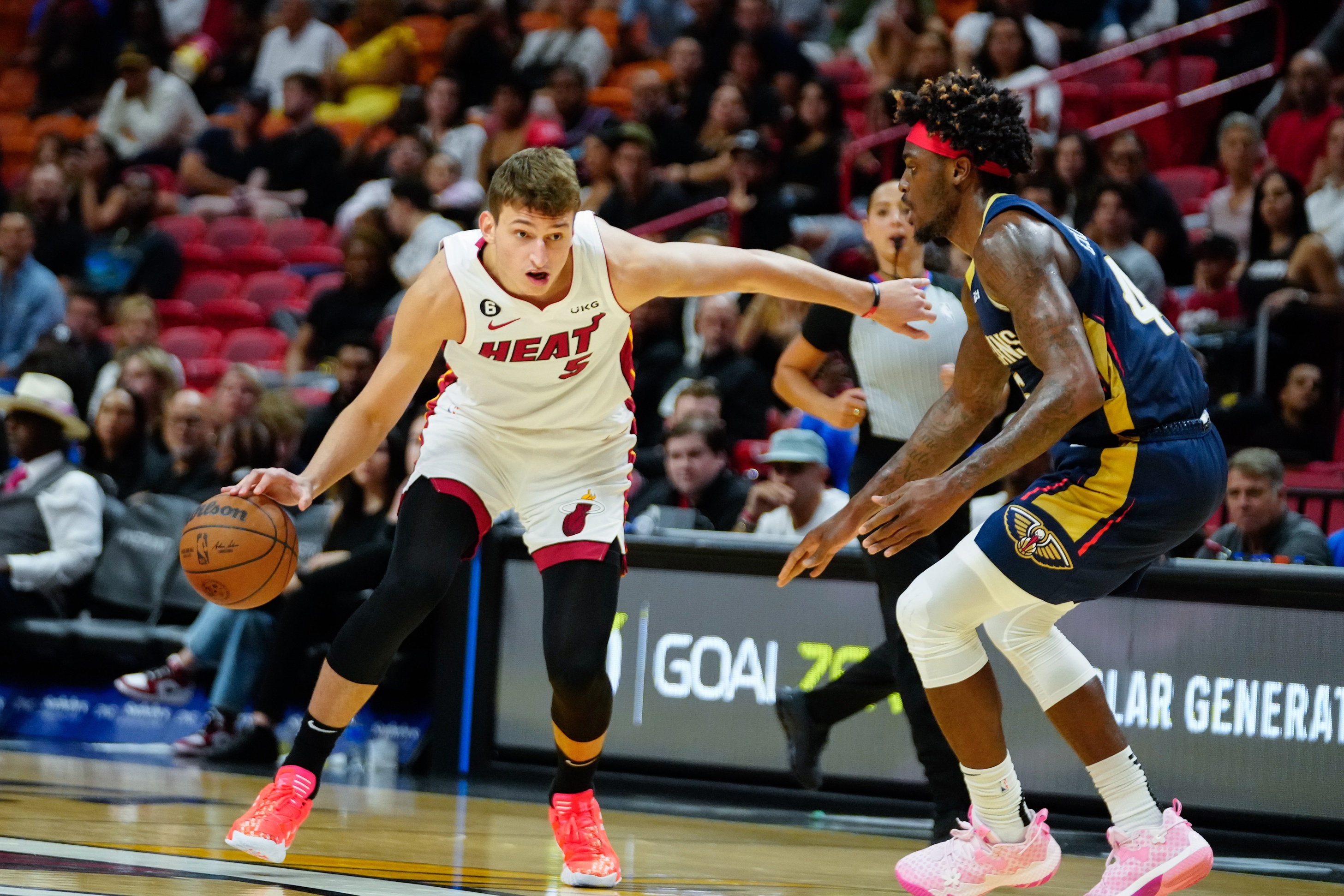 Miami Heat Rookie Nikola Jovic Gets NBA Taste Against Zion Williamson ...