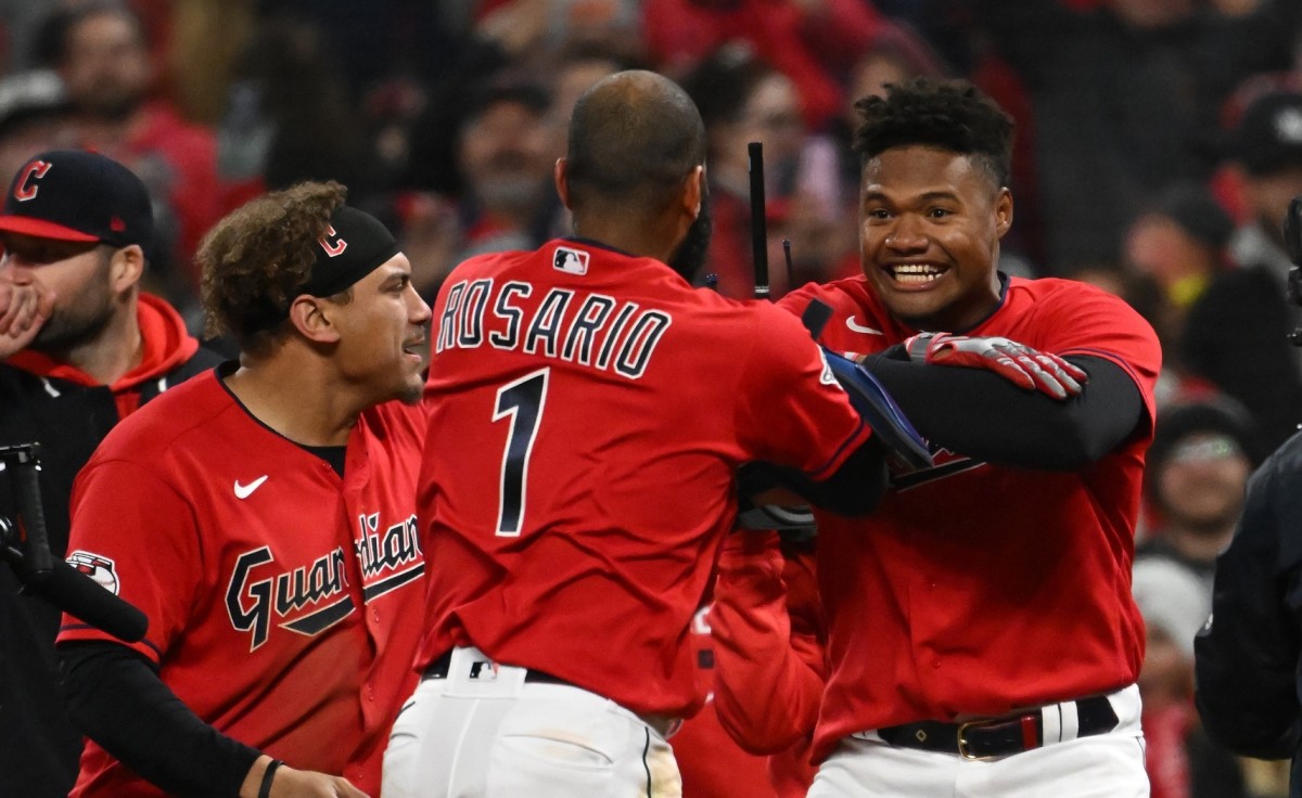 WATCH: Oscar Gonzalez Walks Off Yankees to Give Guardians 2-1 ALDS Lead - Fastball